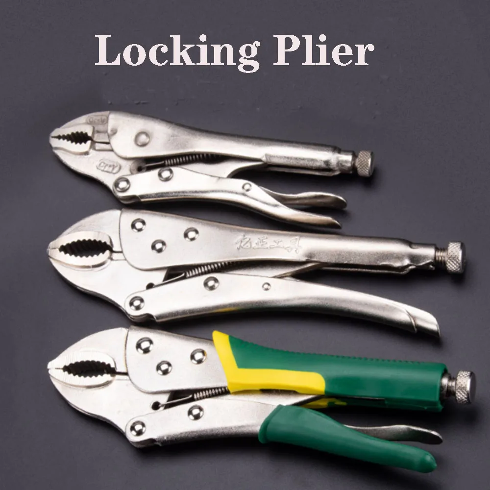 Round-nose-Plier-Wire-Stripper-Adjustable-5-Straight-Jaw-Lock-Locking ...