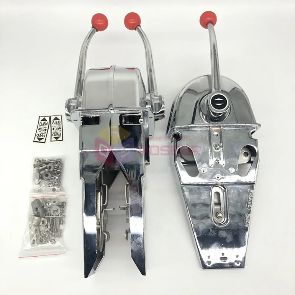 Universal-Zinc-Alloy-Throttle-Control-Boat-Dual-Control-Lever-Top-Mount ...