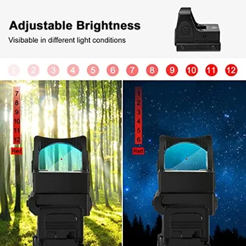 Tactical Metal Trijicon RMR Red Dot Sight Adjustable Collimator Pistol ...