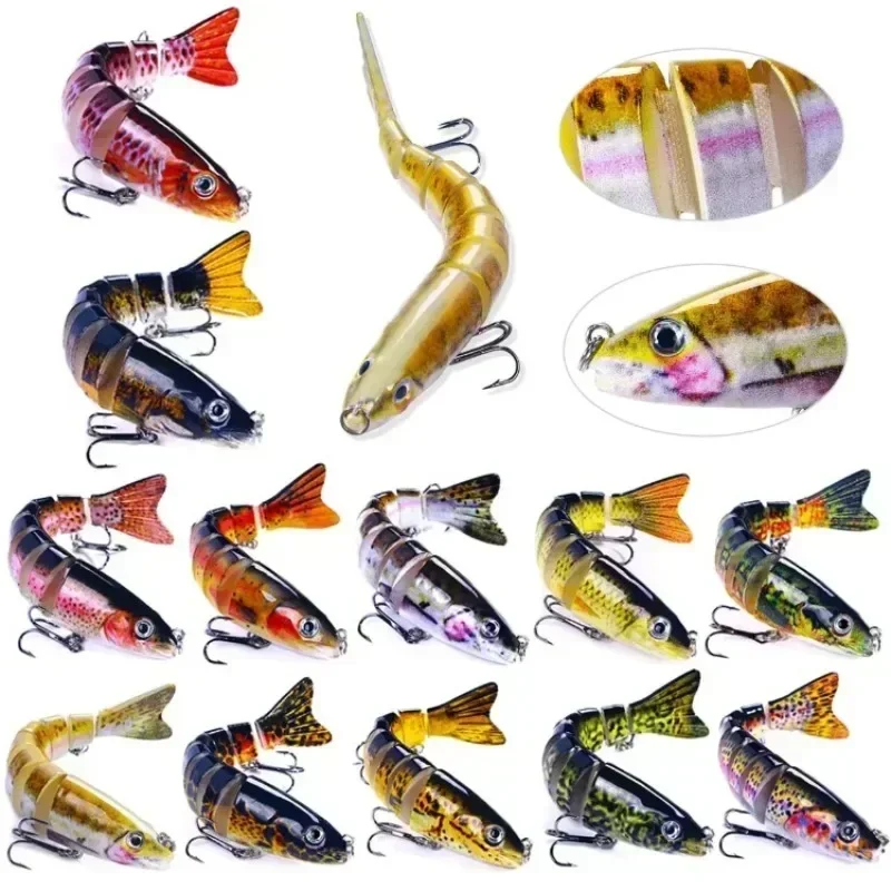 Multi-Section-Lua-Bait-Fish-12-8cm-18g-Artificial-Fish-Hard-Bait-Micro ...