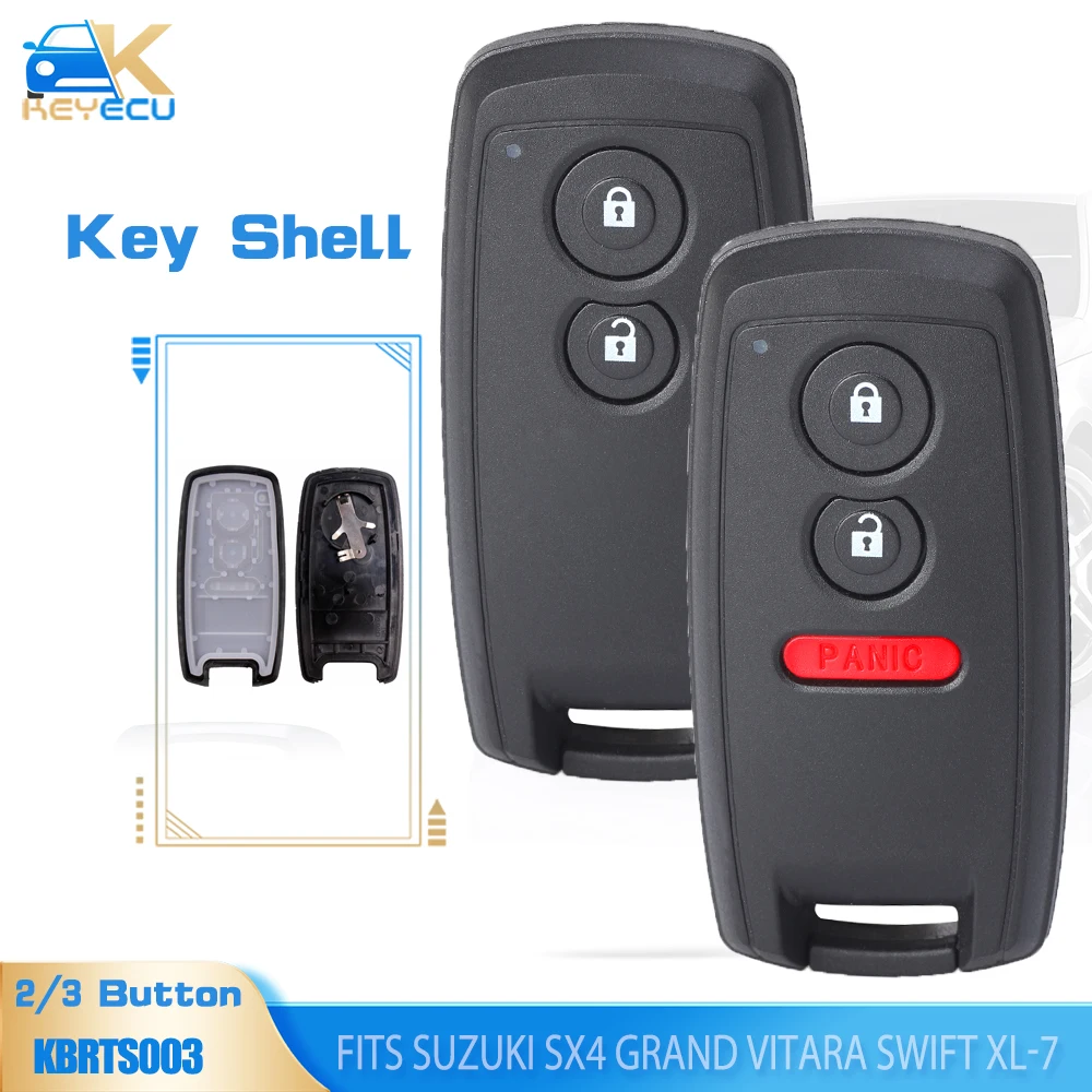 KEYECU-Smart-Remote-Key-Shell-Case-Fob-2-Button-for-Suzuki-SX4-Grand ...