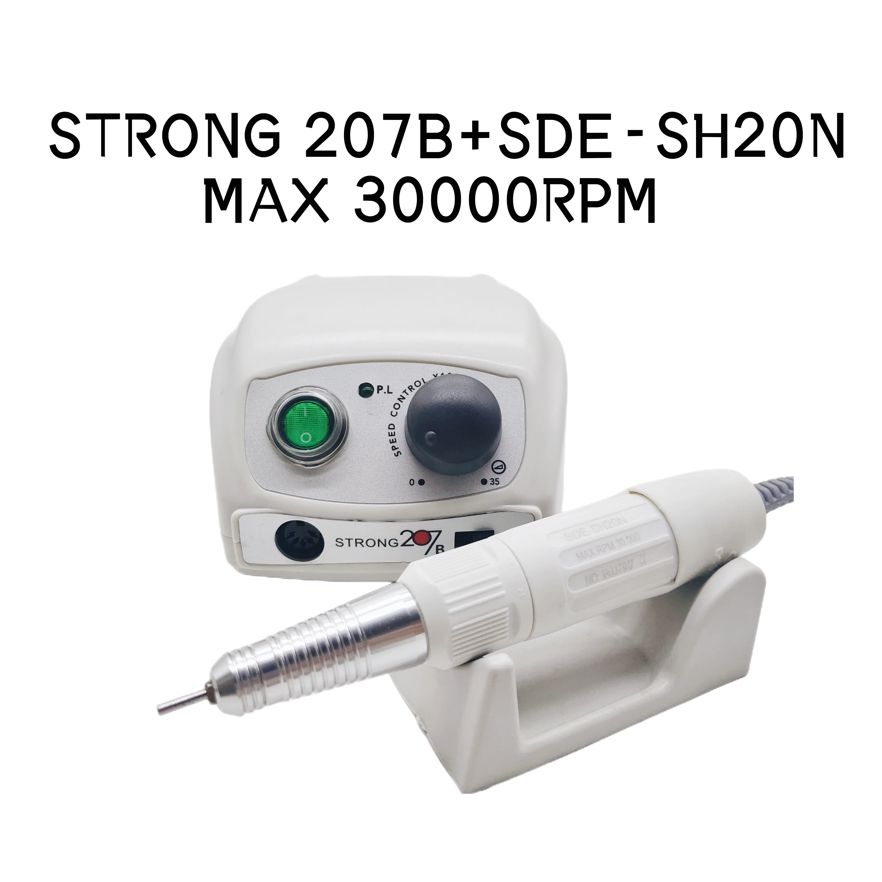 65W Strong 210 micro motor 35000 RPM Marathon SH20N electric nail drill ...
