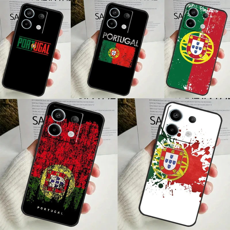 Portugal National Flag Case For Xiaomi Redmi Note 13 12 11 8 9 10 Pro ...