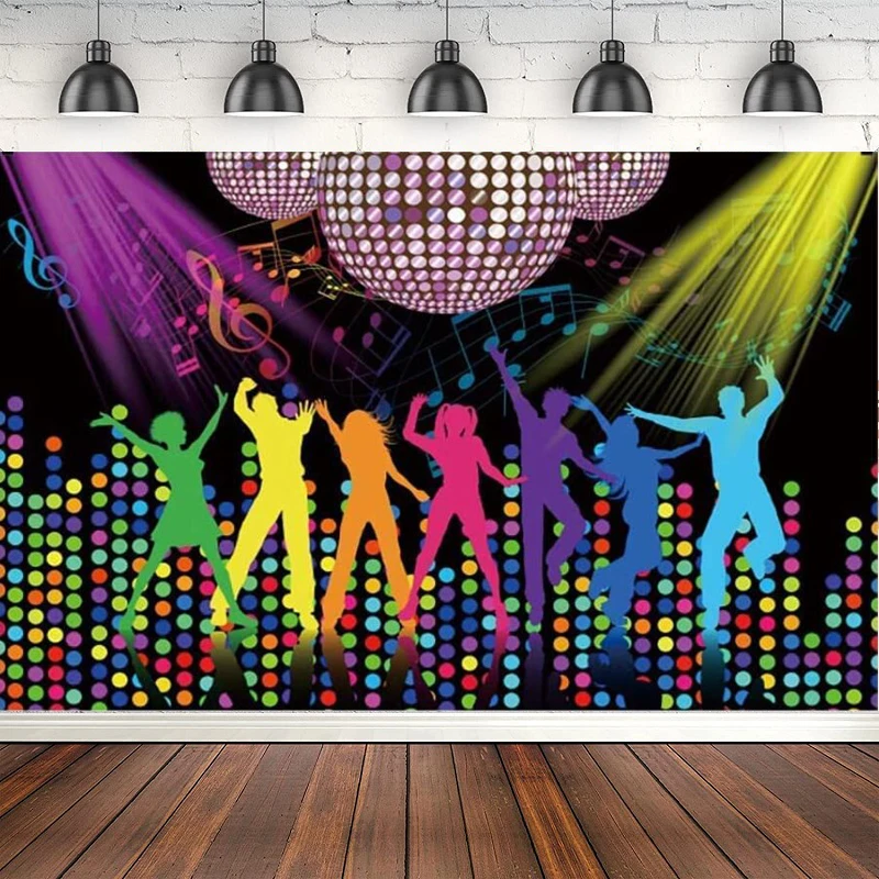 Concert-Dance-Photography-Backdrop-Night-Club-Music-Birthday-Party-Glow ...