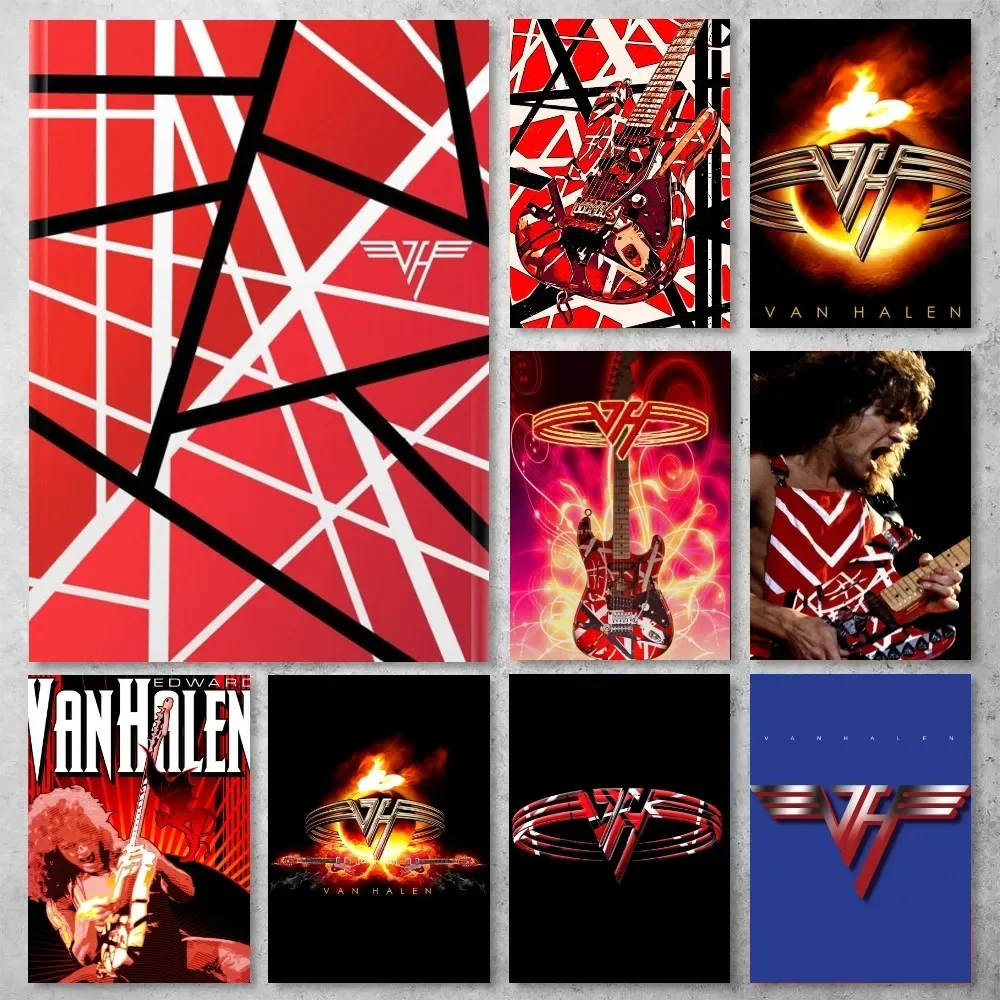 Eddie-Van-Halen-Music-Poster-Gallery-Prints-Painting-Wall-Canvas ...