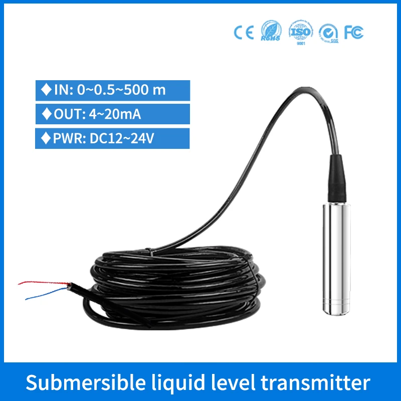 Sensor Liquid Level Transmitter 4 20ma | Water Level Sensor Probe ...