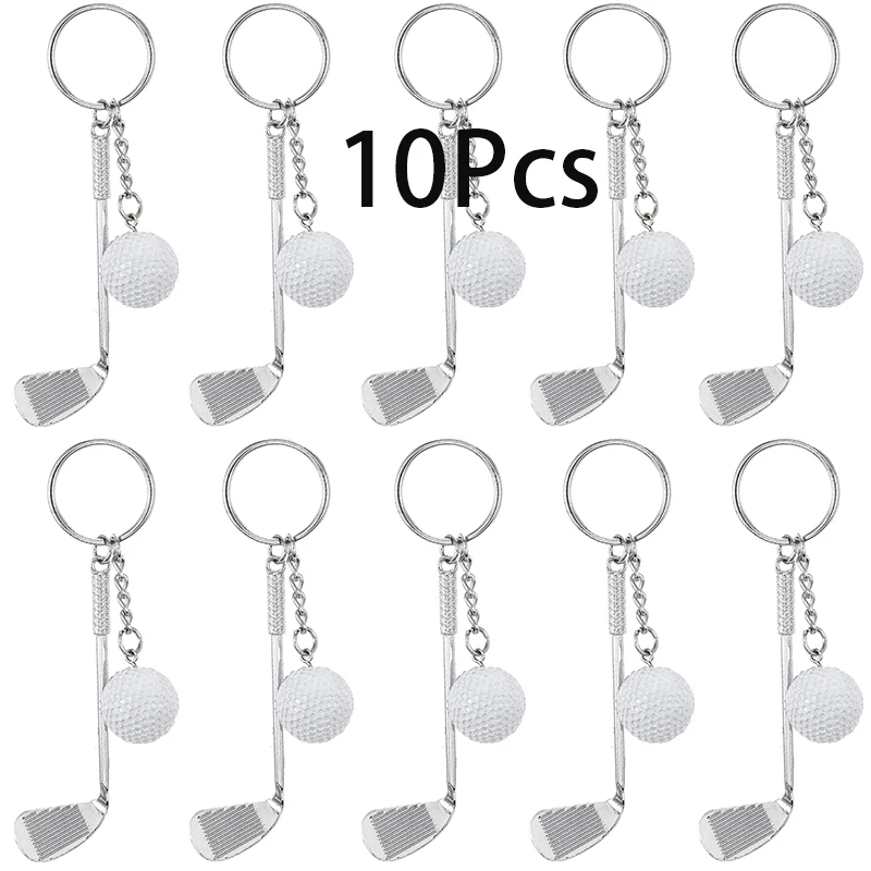10Pcs-Golf-Gifts-Keychain-for-Men-Women-Golf-Club-Keychains-Backpack ...