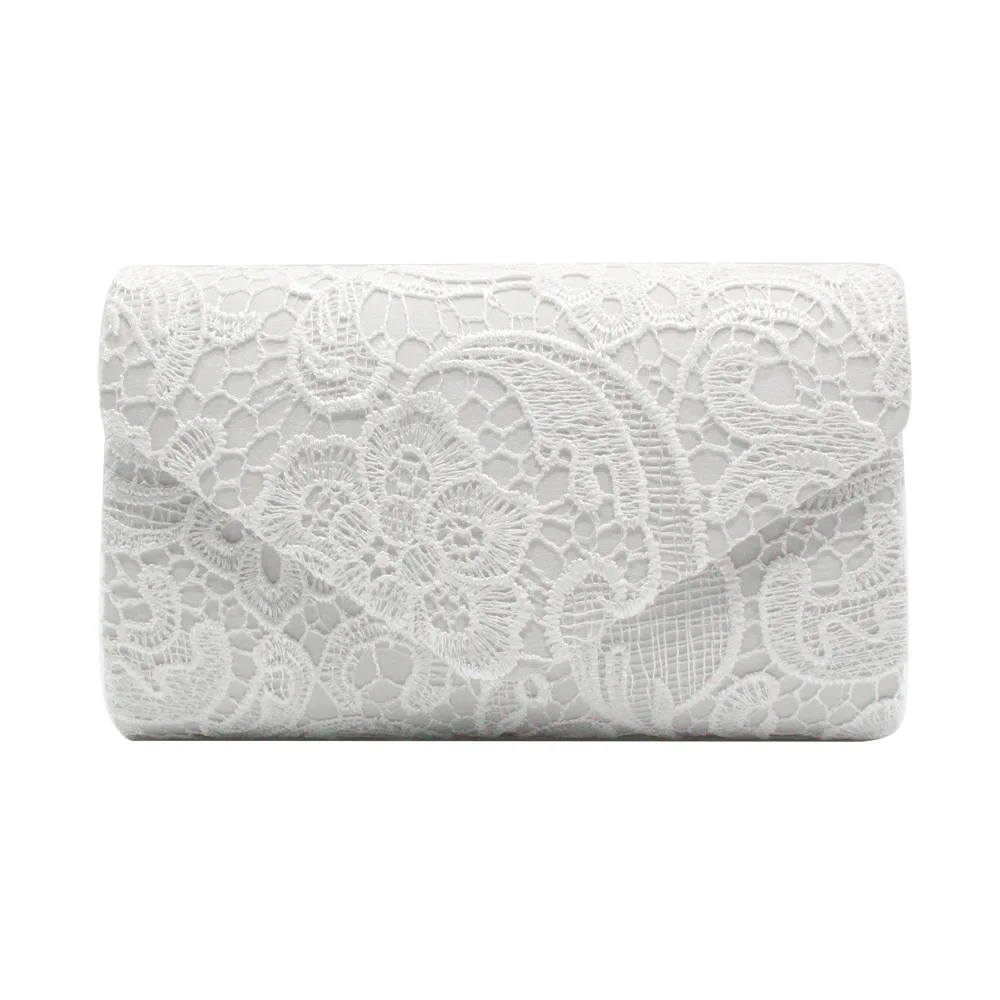 Ladies Evening Clutch Bag Lace Flower Pattern Design Messenger Bag ...
