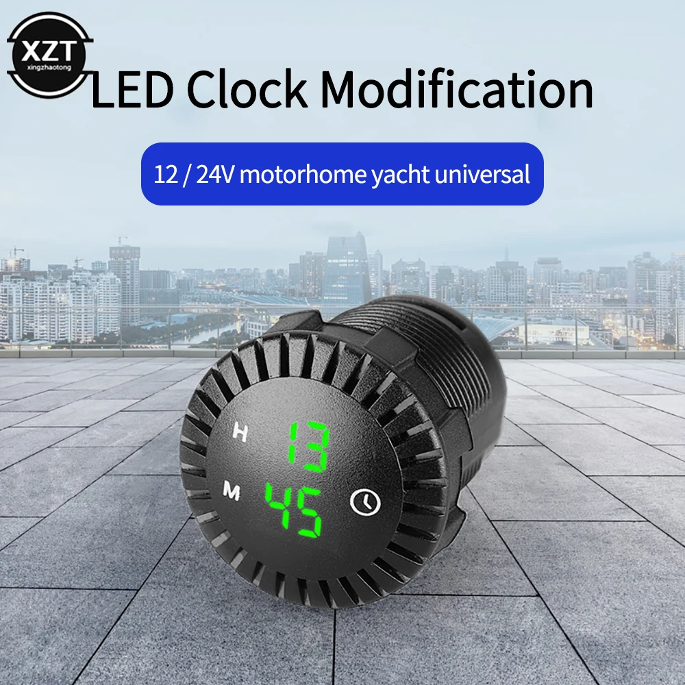 Automotive-Modified-Led-Electronic-Clock-12V-24V-Car-Boat-Motorcycle ...