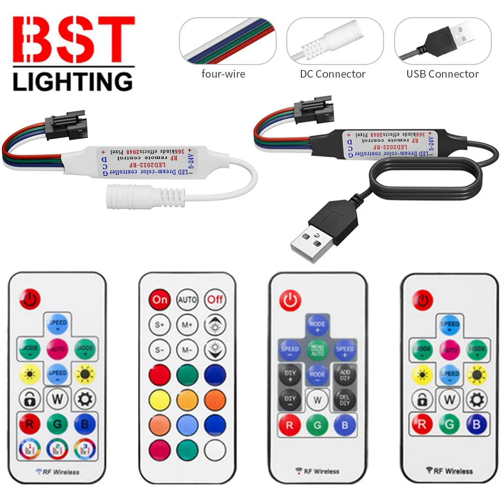 USB-5V-WS2813-DC5-24V-WS2815-Pixels-LED-Strip-Light-Controller-MINI ...