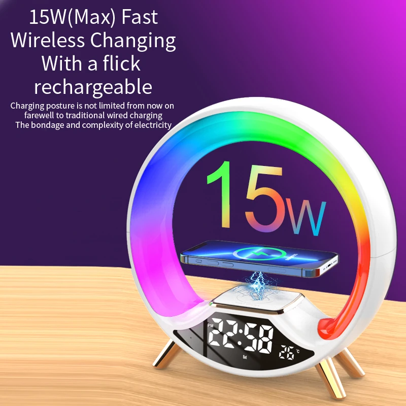 Smart-LED-Wake-Up-Night-Light-RGBIC-Alarm-Clock-Wireless-Charger-Bluetooth-Control-Music-Table ...