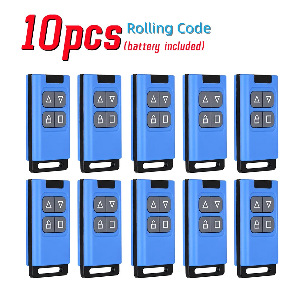 10pcs-Rolling-Code-Remote-Control-433mhz-4-Channe-Garage-Gate-Door ...