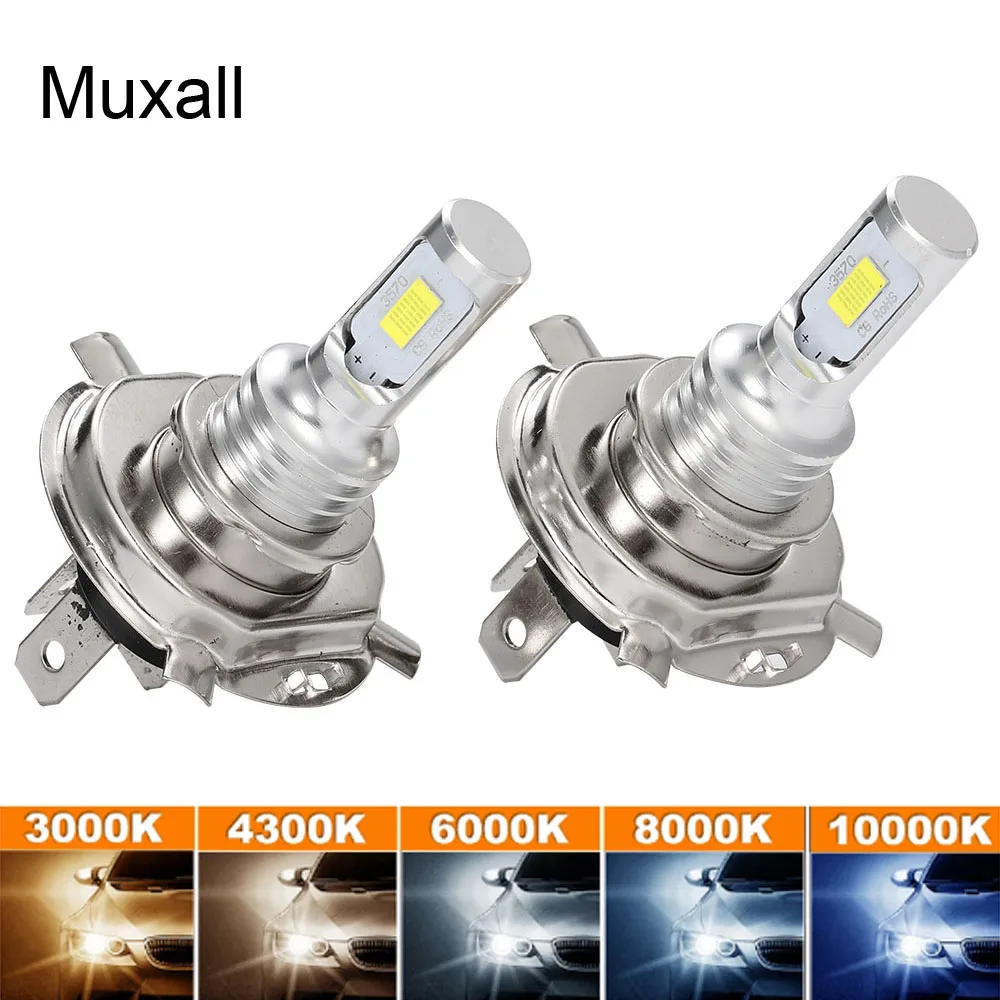 2pcs Led Super Bright Car Headlights H4 H7 H11 H8 H9 H10 H1 H3 Car Fog ...