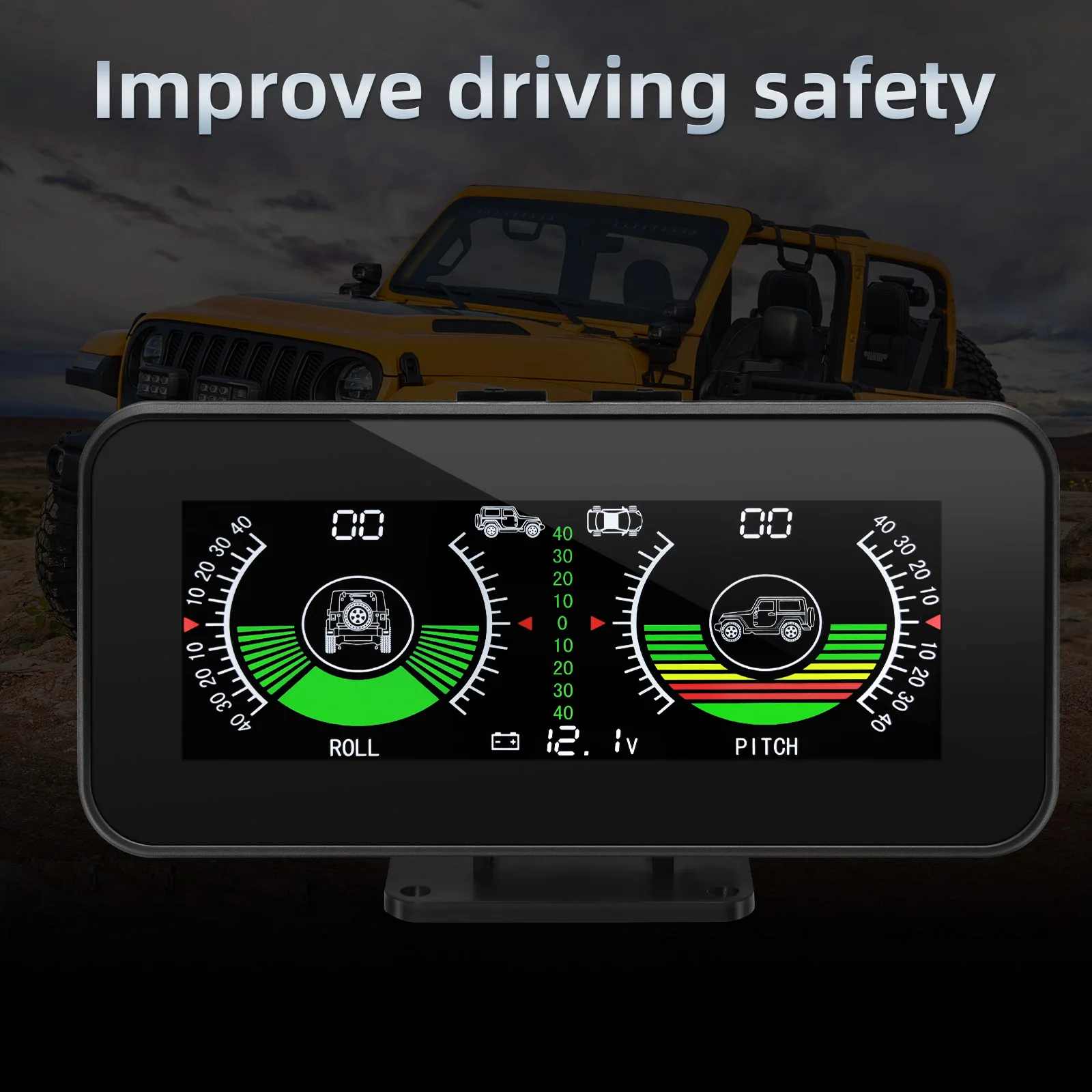 HUD-Inclinometer-Meter-Tilt-Pitch-Angle-Inclinometro-Auto-HUD ...