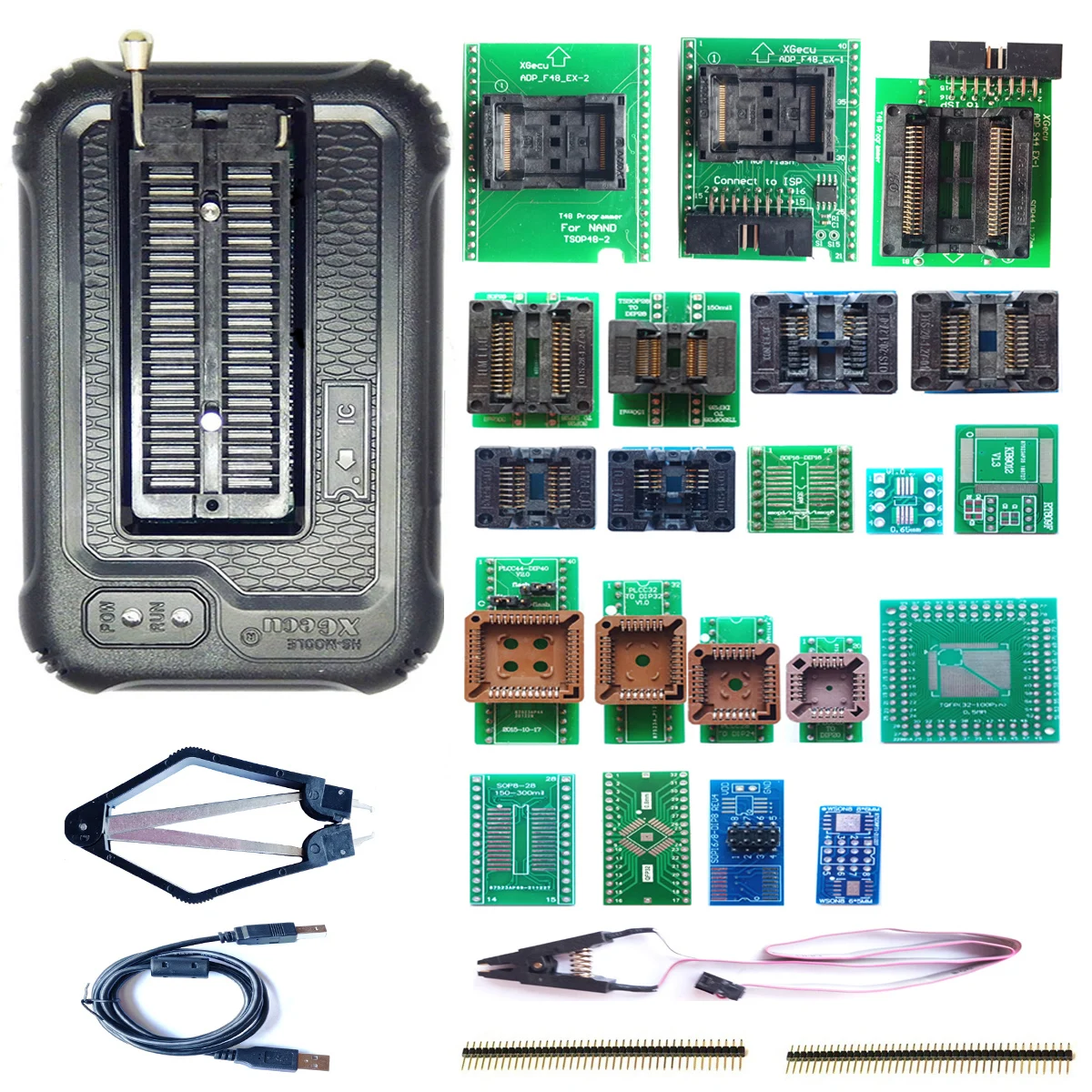 Xgecu T48 Programmer 22 Adapters Xgecu TL866II Plus upgrade t48 eprom Programmer TL866-3G IC ...