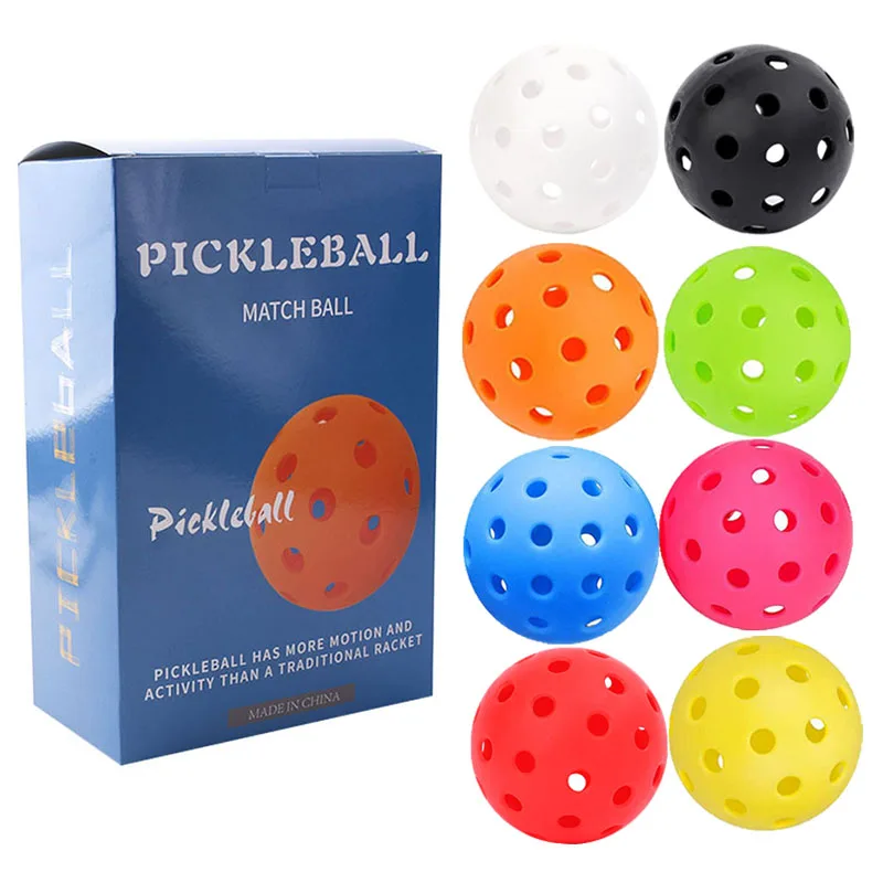 6Pcs Pickleball Balls Outdoor 74mm 40 Holes Pickleballs Competition ...