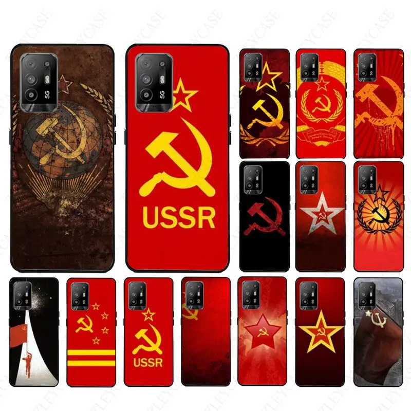 Soviet-Union-USSR-Grunge-Flag-Phone-cover-For-OPPO-A94-A74-A9-A5-A53 ...