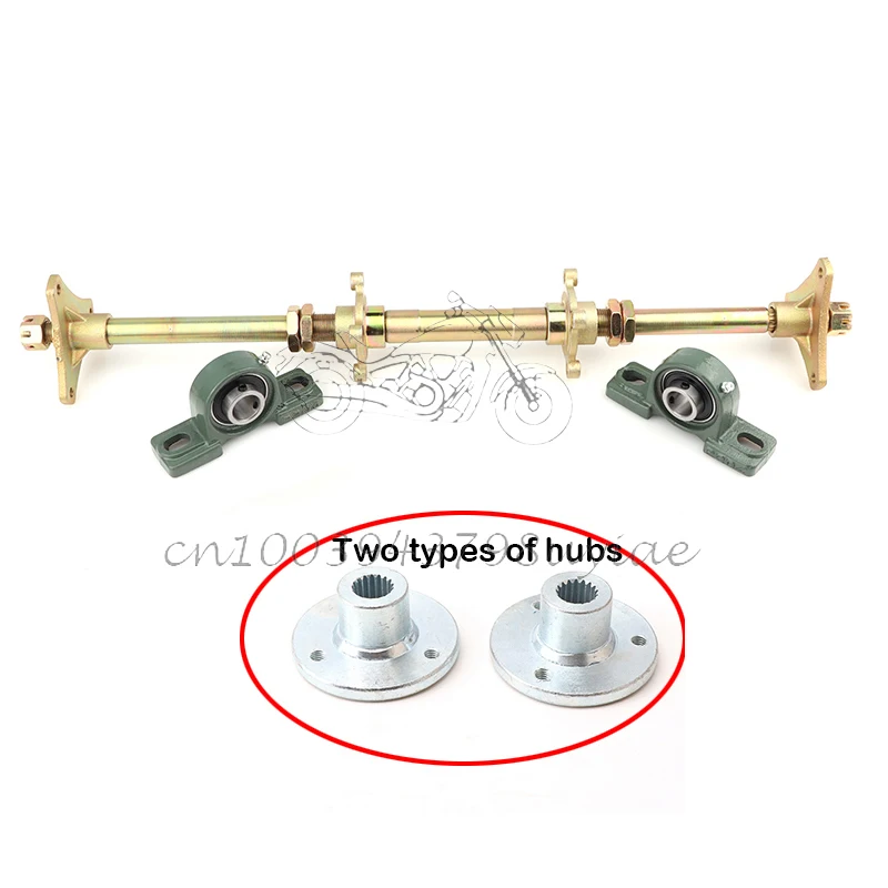 1Set-610mm-rear-axle-assembly-kit-50mm-78mm-3-17T-wheels-for-mini-kart ...