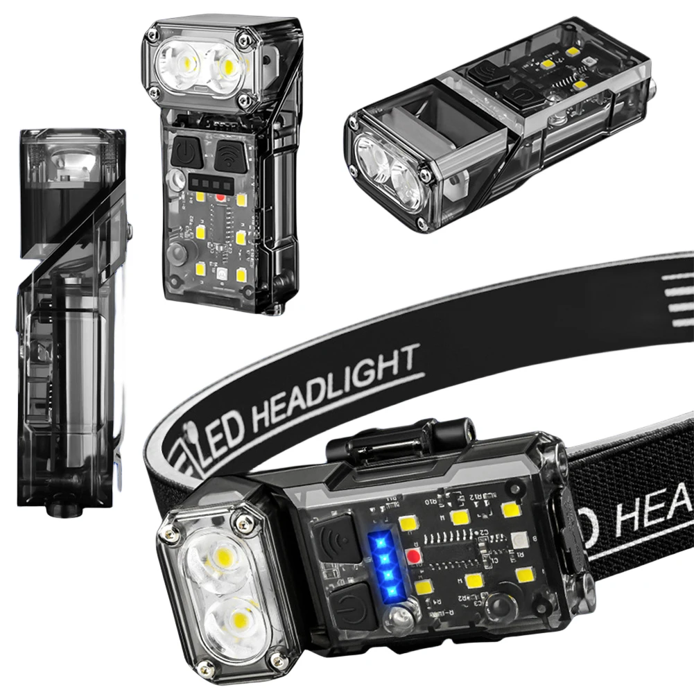 LED-Forehead-Flashlight-300LM-Super-Bright-Work-Light-with-Back-Clip ...