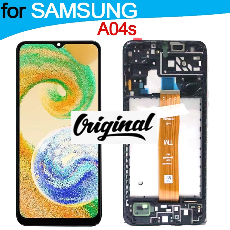 100%Original Display for Samsung Galaxy A04s LCD SM-A047F SM-A047F/DS Display Touch Screen ...
