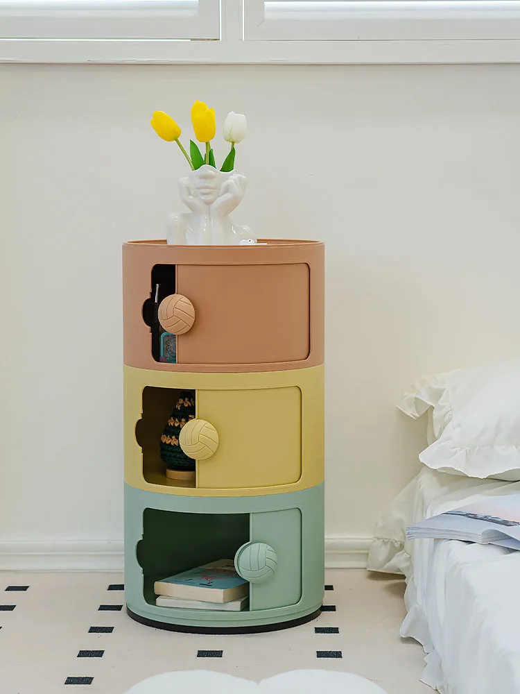 Nordic-Nightstands-Round-Bedroom-Bedside-Tables-Multi-storey-Living ...