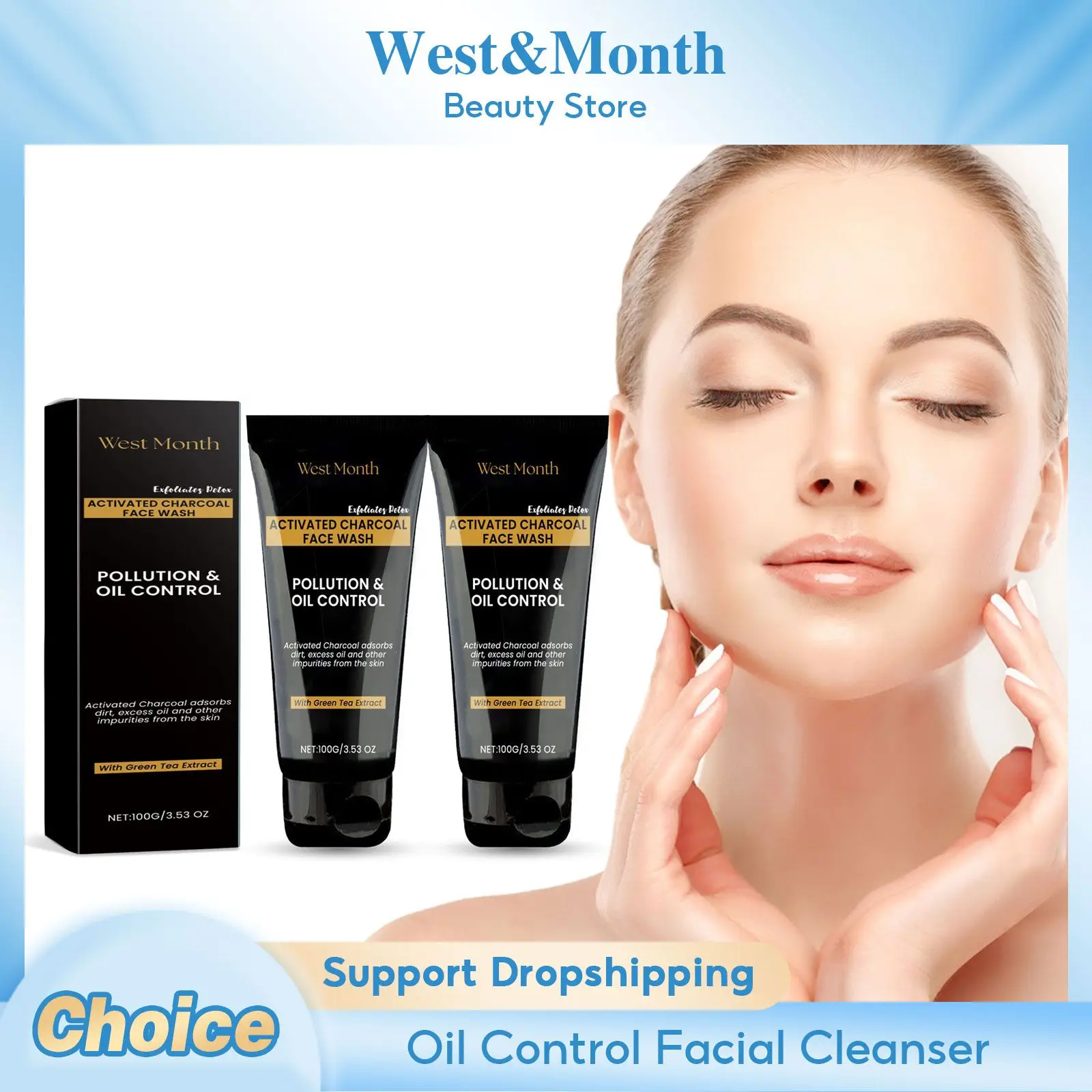 Niacinamide-Facial-Cleanser-Smoothing-Cleaning-Dirt-Oil-Control ...