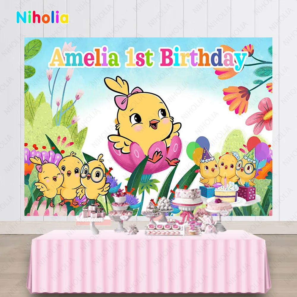 NIHOLIA Canticos Photography Backdrop Kids Birthday Party Little ...
