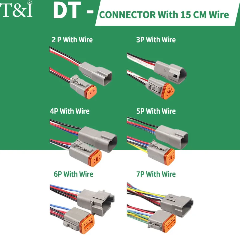 1-5-10-Sets-Deutsch-DT-Automobile-Male-Female-Waterproof-Connector-Plug ...