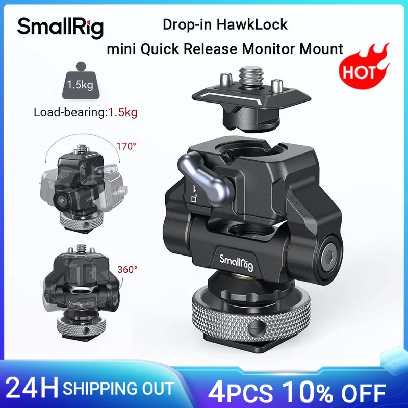 SmallRig-Mini-Drop-in-HawkLock-Monitor-Mount-libera-o-r-pida-suportes ...