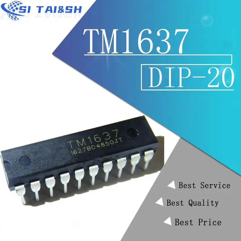 5pcs Tm1637 Dip-20 1637 Dip Dip20 Integrated Circuit - Integrated ...