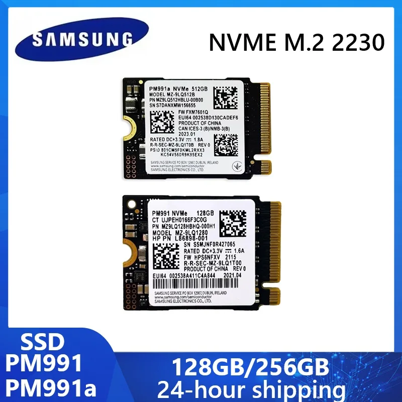 SAMSUNG PM991a PM991 SSD Internal Solid State Drive NVME M.2 2230 128GB ...