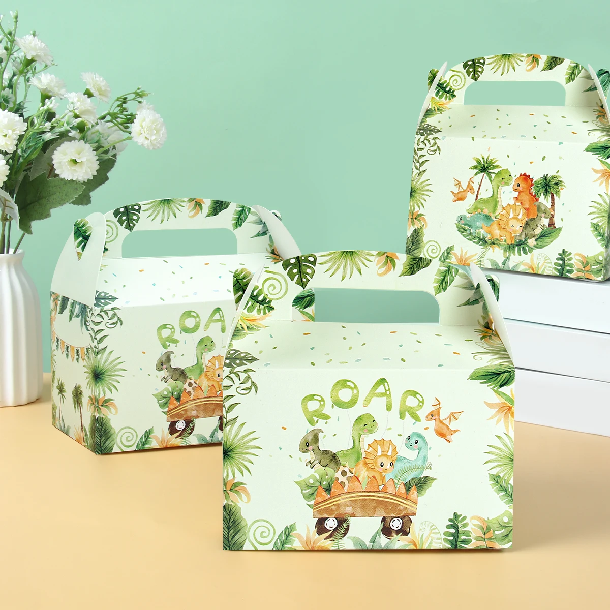 4pcs-Dinosaur-Candy-Boxes-Cookie-Gift-Boxes-Dinosaur-Birthday-Party ...