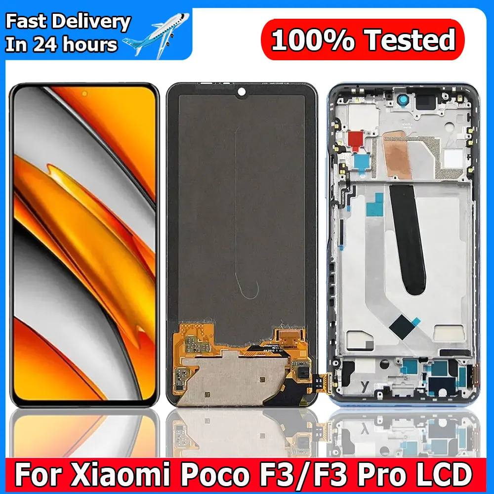 AMOLED-6-67-For-Xiaomi-Poco-F3-F3-Pro-LCD-Display-with-Frame-Touch ...