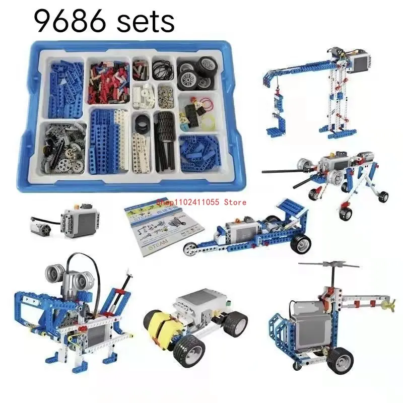 9686-teaching-AIDS-set-compatible-with-Lego-robot-building-blocks-science-and-technology-power ...