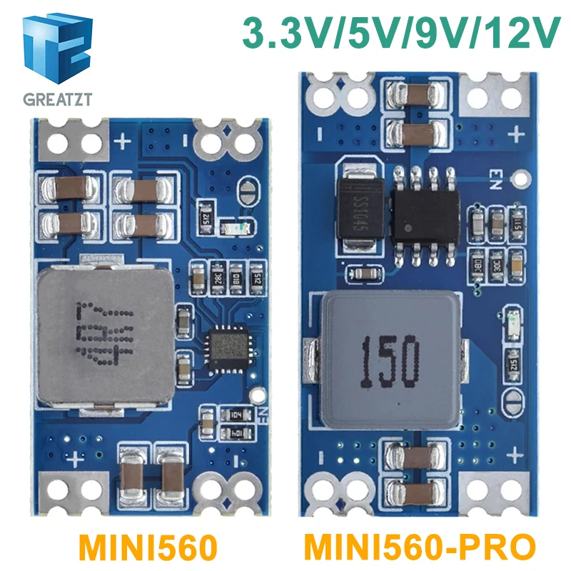 High Efficiency Output 3.3V 5V 9V 12V 5A mini560 Step Down DC-DC ...