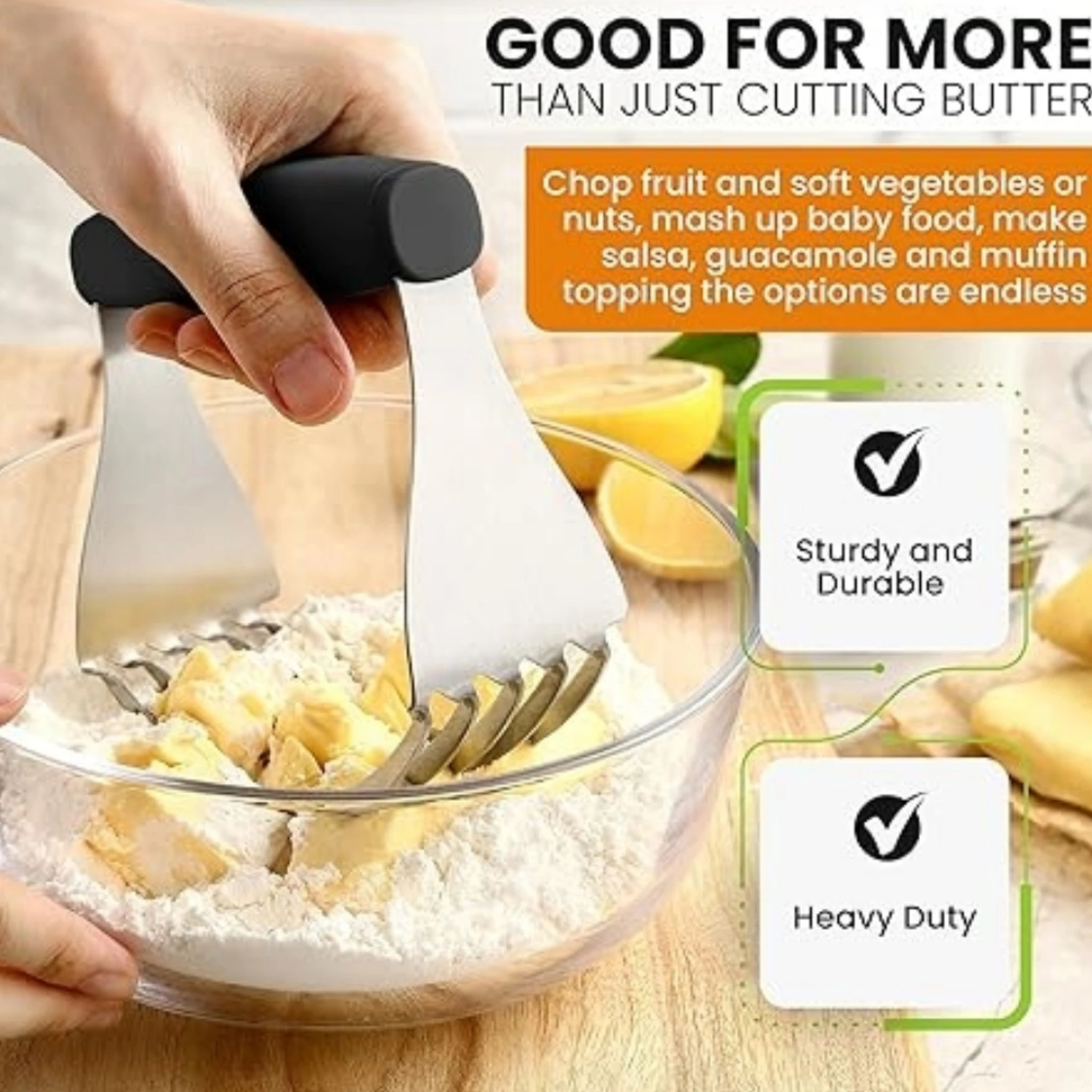 Stainless-Steel-Pastry-Blender-Dough-Cutter-Flour-Mixer-Pasta-Pie-Crust ...