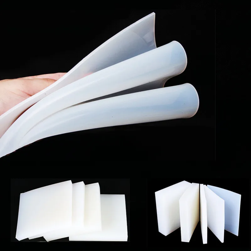 Translucent Silicone Rubber Sheet White Silicone Gasket 1mm 2mm 3mm No ...