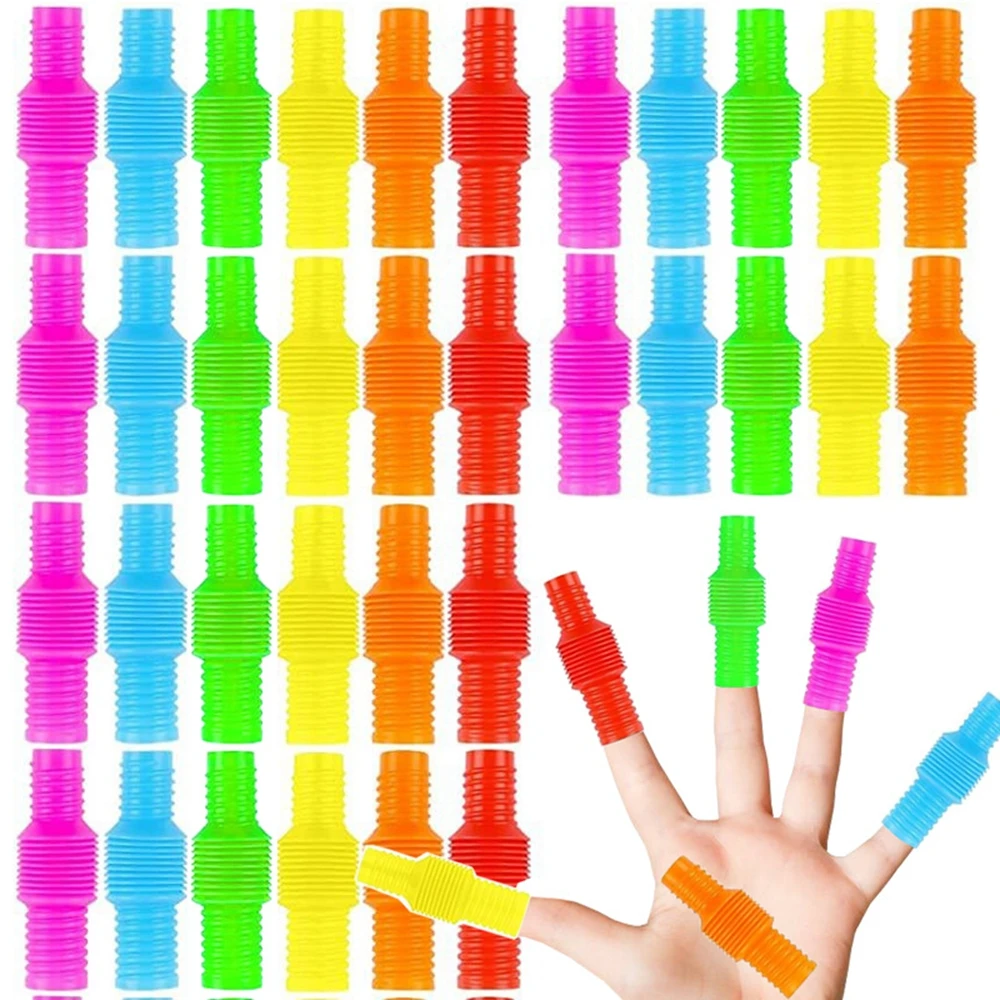100PCS Mini Pop Tube Fidget Sensory Toys Bulk Fidget Party Favors for ...