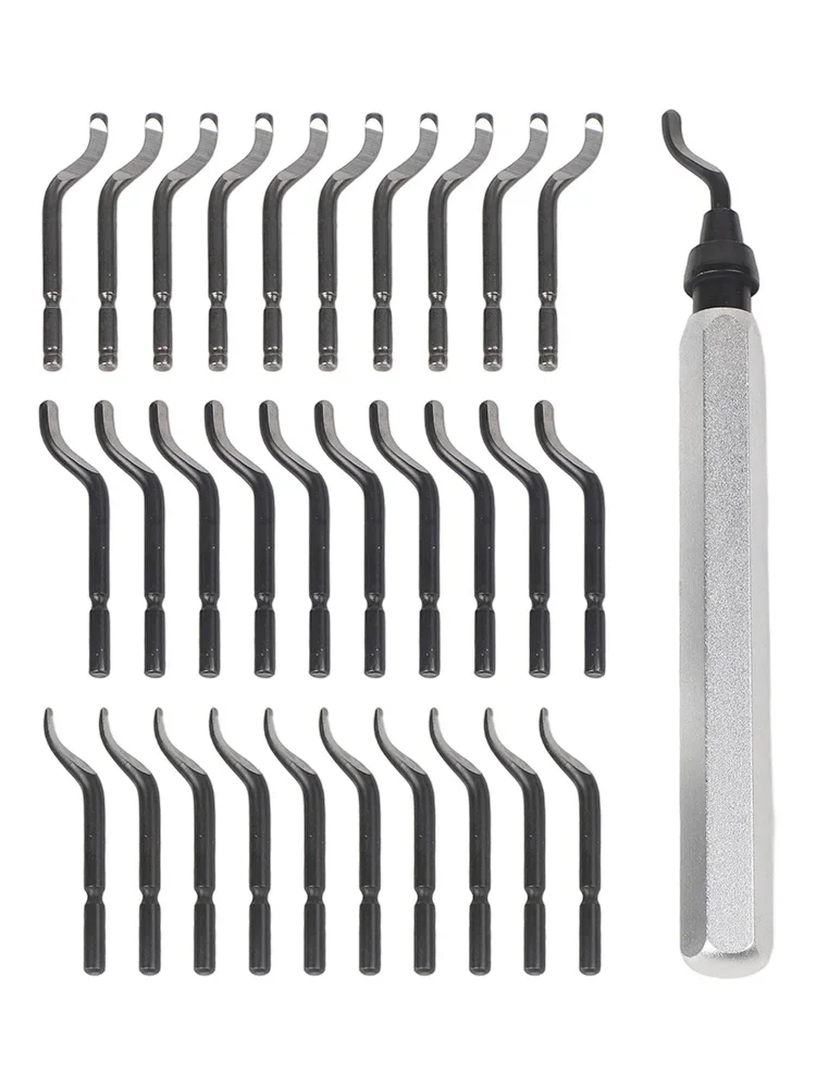 360-Degree Swivel Deburring Tool Kit For Various Materials Cross Holes ...