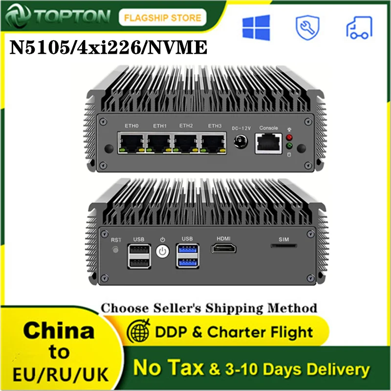 Pfsense Firewall Appliance | Fanless Firewall Appliance | Mini Pc ...