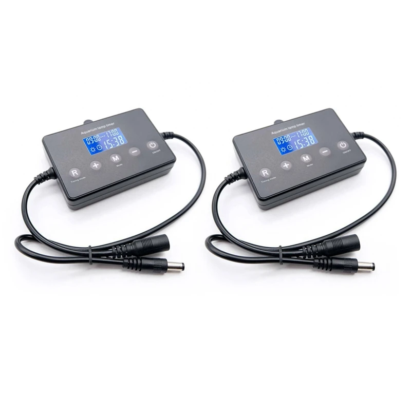 2X-Smart-LED-Aquarium-Light-Timer-Controller-Dimmer-Modulator-Fish-Tank ...