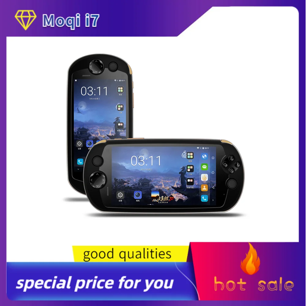 Moqi i7 android gaming console duplo sim cartão telefone jogo ...