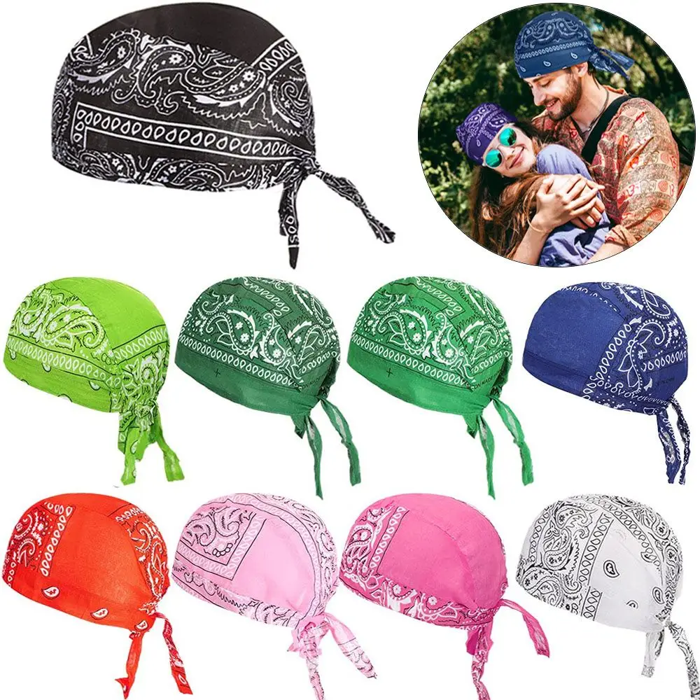 Breathable-Quick-Dry-Bandana-Pirate-Cap-Helmet-Liner-Cooling-Bicycle ...