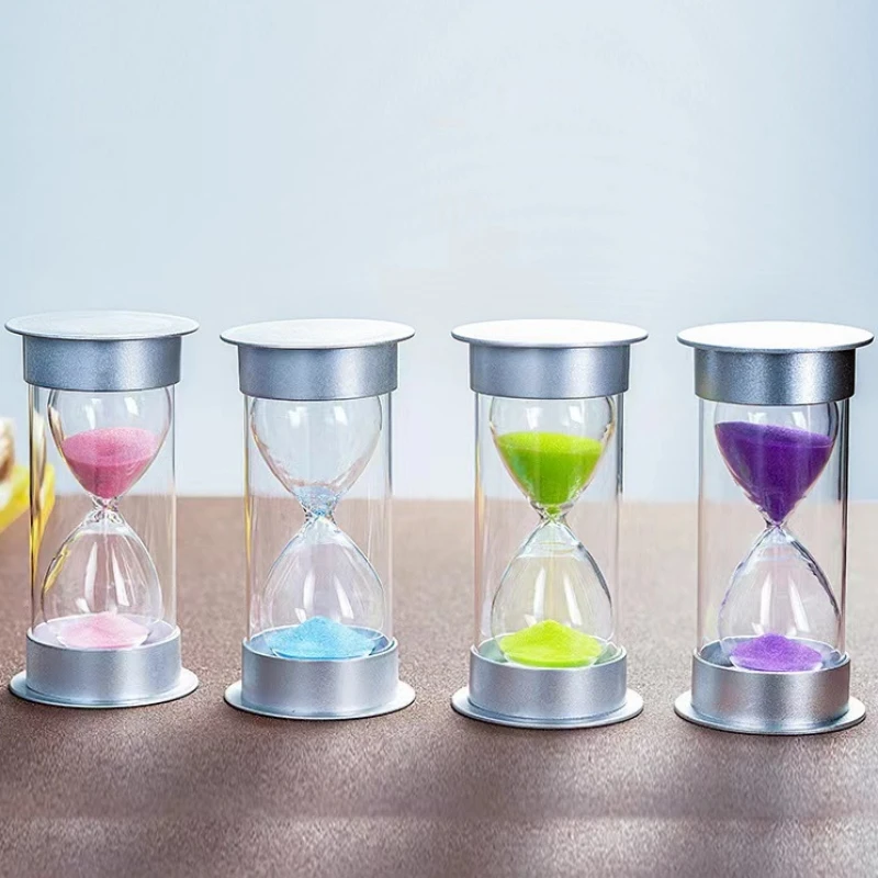 15-30-Minutes-Silver-Cover-Hourglass-Home-Decorations-Desktop-Sand ...