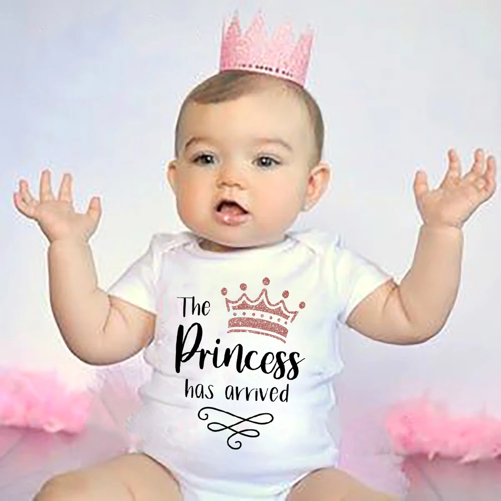 The-Princess-Has-Arrived-Newborn-Baby-Bodysuit-Baby-Girl-Infant-Clothes ...