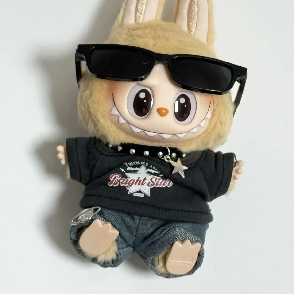 Clothes for 17cm Labubu Hip-Hop Streetwear 1-3 Gen Fit American Trendy ...