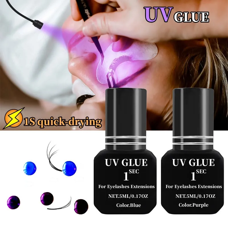 NEW-UV-Lashes-Glue-5ml-For-Eyelashes-Extension-Sensitive-Waterproof ...