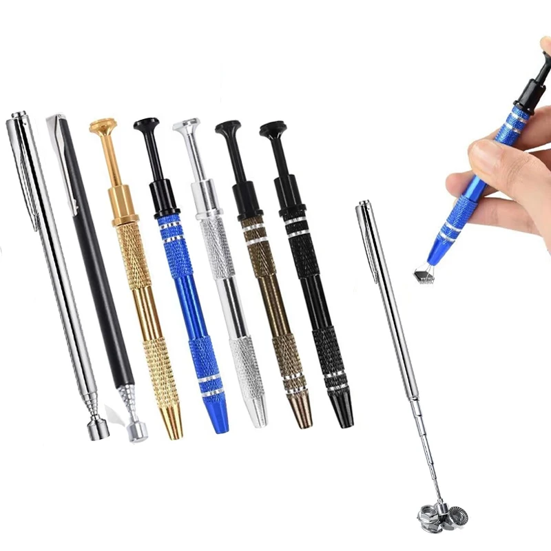 Telescopic Magnetic Pen Hand Component Picking Suction Pen Hand Tool ...