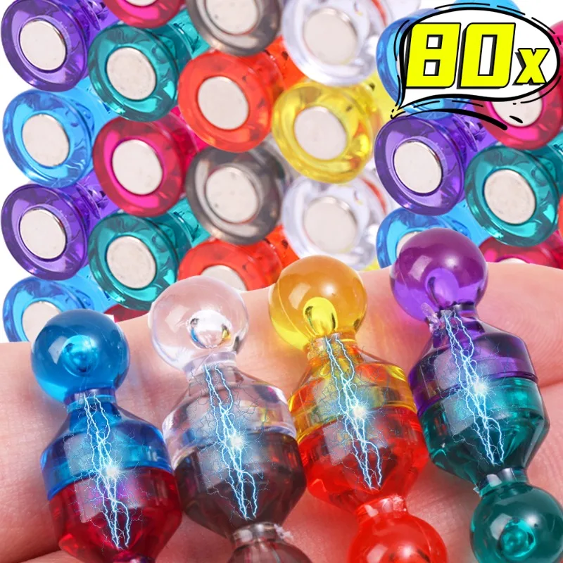 80-8pcs-Mini-Magnet-Pushpin-Colorful-Strong-Neodymium-Magnet-Cone ...