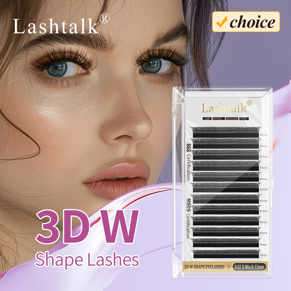 Lashtalk-3D-Eyelash-Extensions-W-Shape-Flowering-Bloom-Premade-Volume ...
